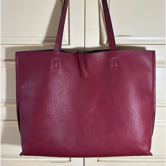 Bags | Nice Vegan Leather Tote Bag | Poshmark